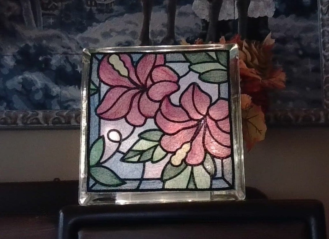 Cardinal Heart Sunflower Violet Iris Christmas Gift "stained Glass ...