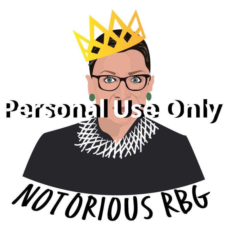 Notorious RBG Sticker Digital Printable - Etsy