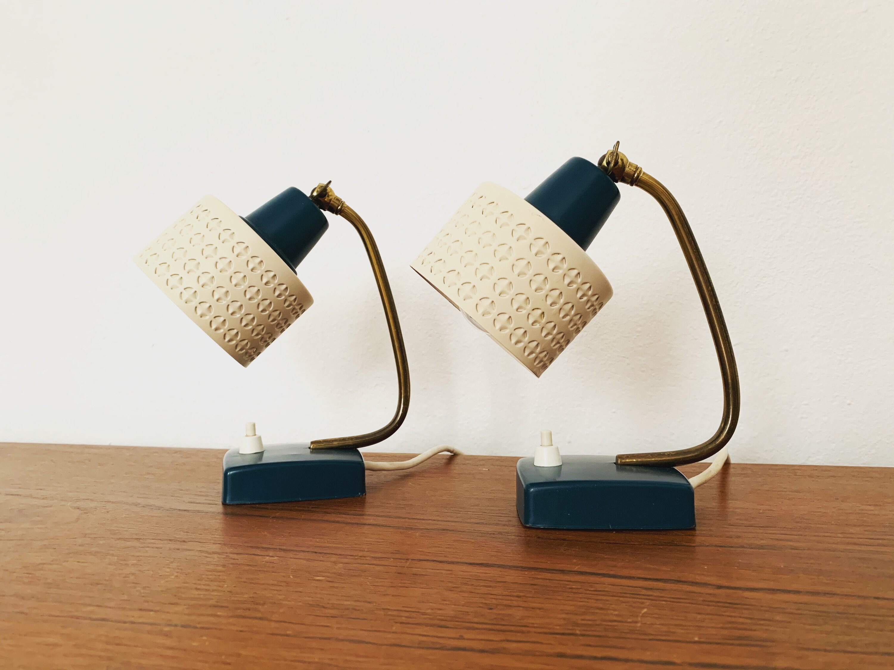 Set of 2 Mid-Century Modern table lamps 1950s | Etsy