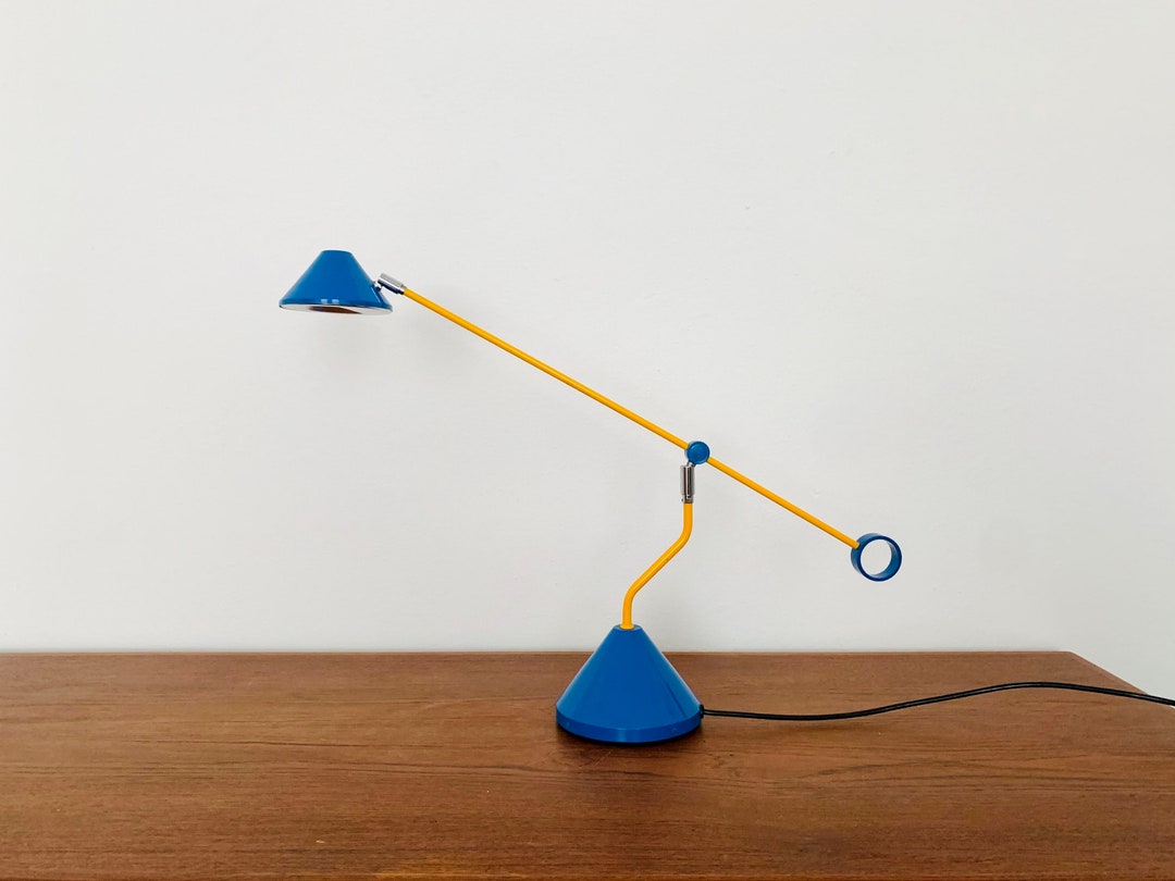 1980s Memphis Style Halogen Table Lamp by Honsel - Etsy