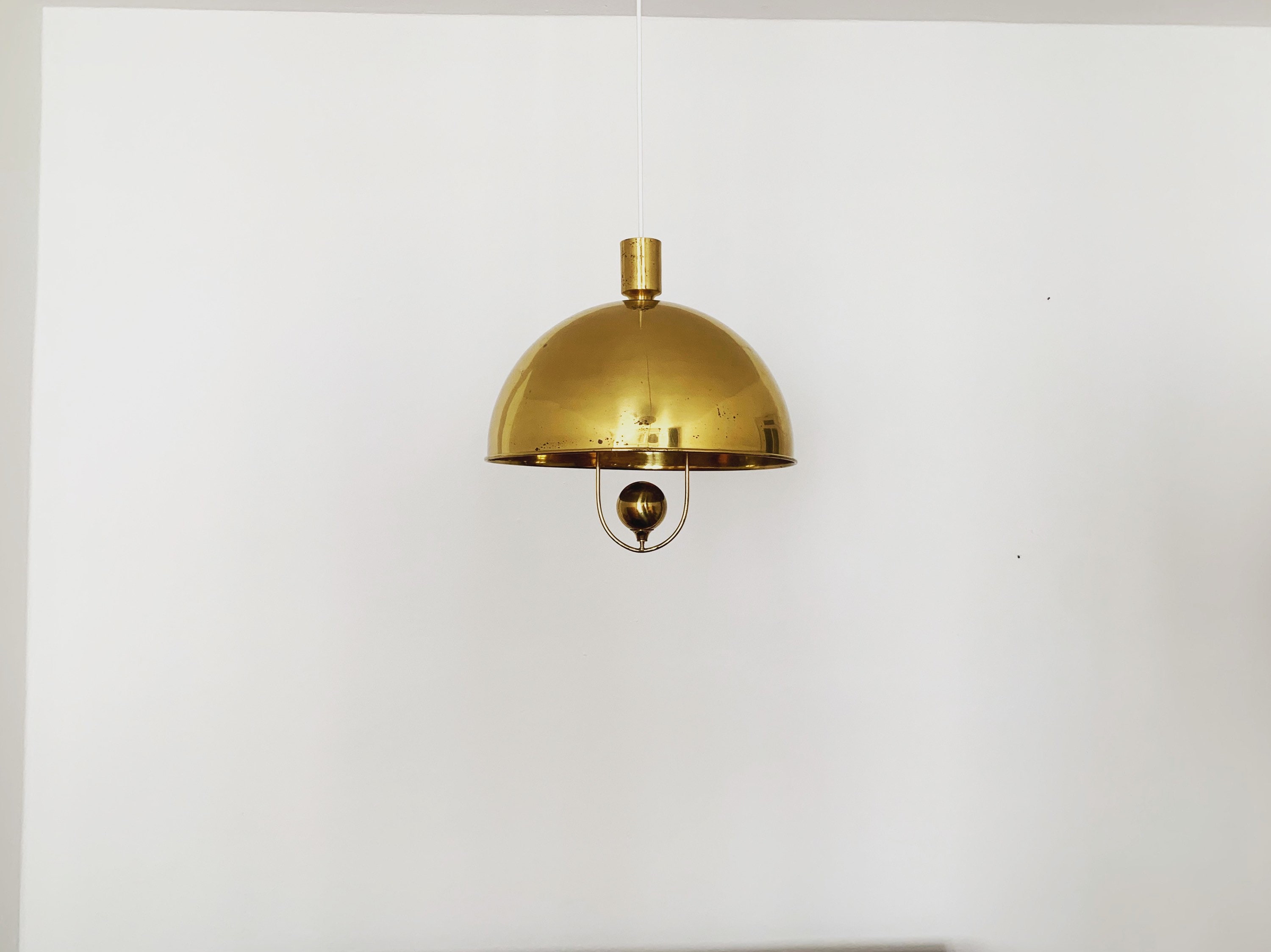 Mid-Century Modern brass pendant lamp by Florian Schulz | Etsy