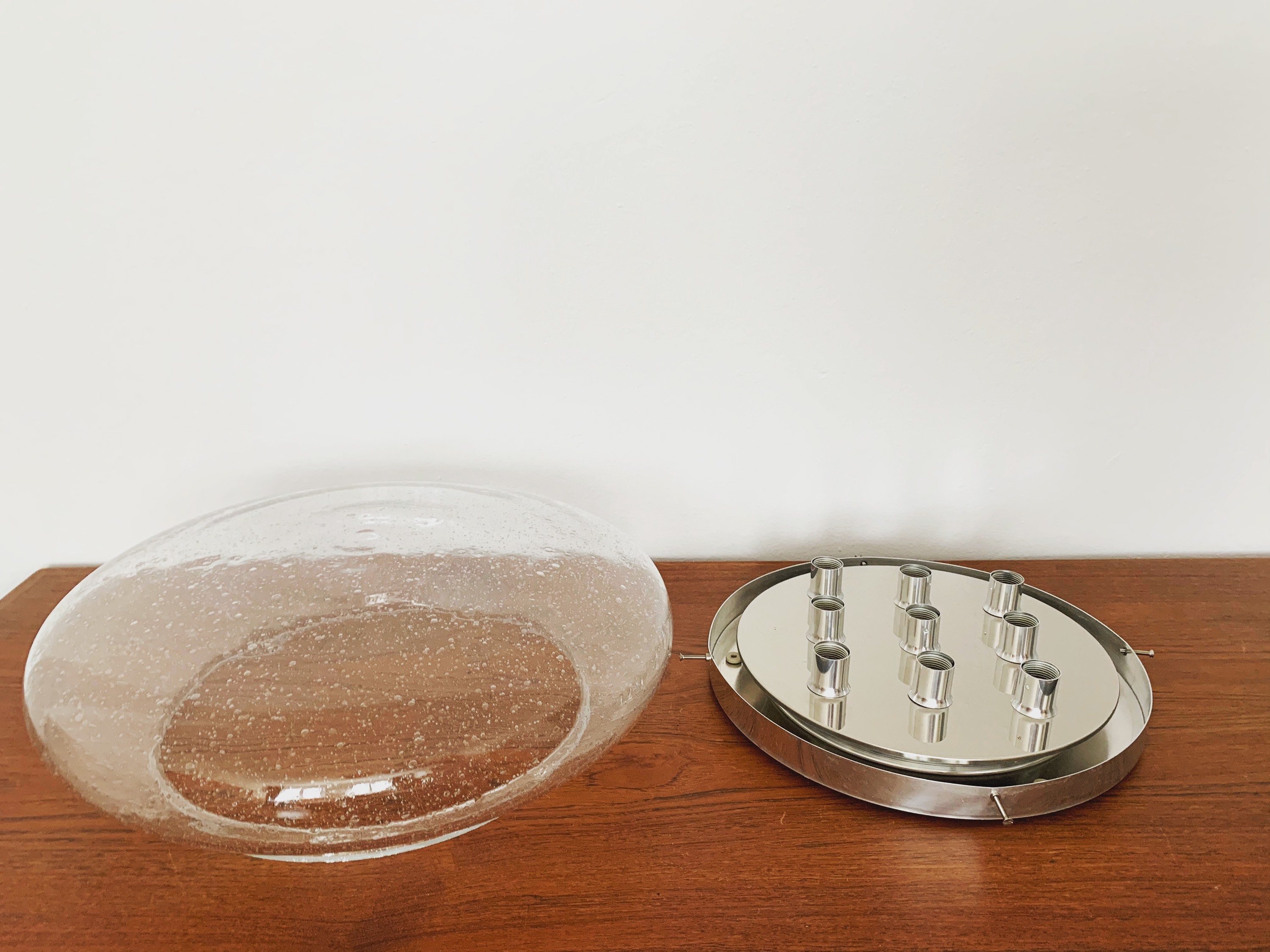 Stunningly Large Mid-century Modern Bubble Glass Mushroom - Etsy