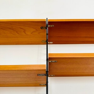 Large Mid-century Modern Elm Wood String Shelf by Kajsa & Nils ''nisse ...