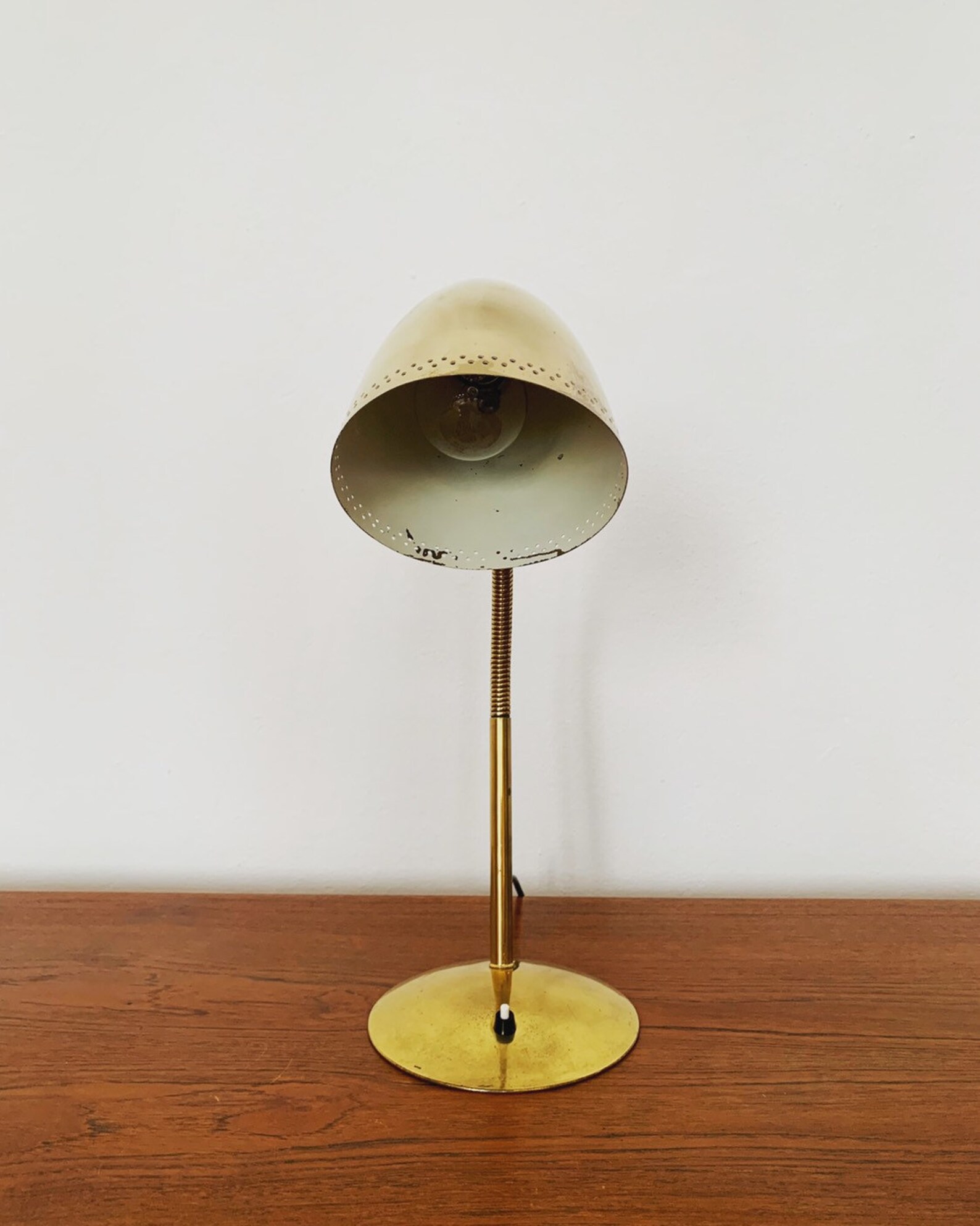 Magnificent Large Mid Century Modern Brass Table Lamp With - Etsy