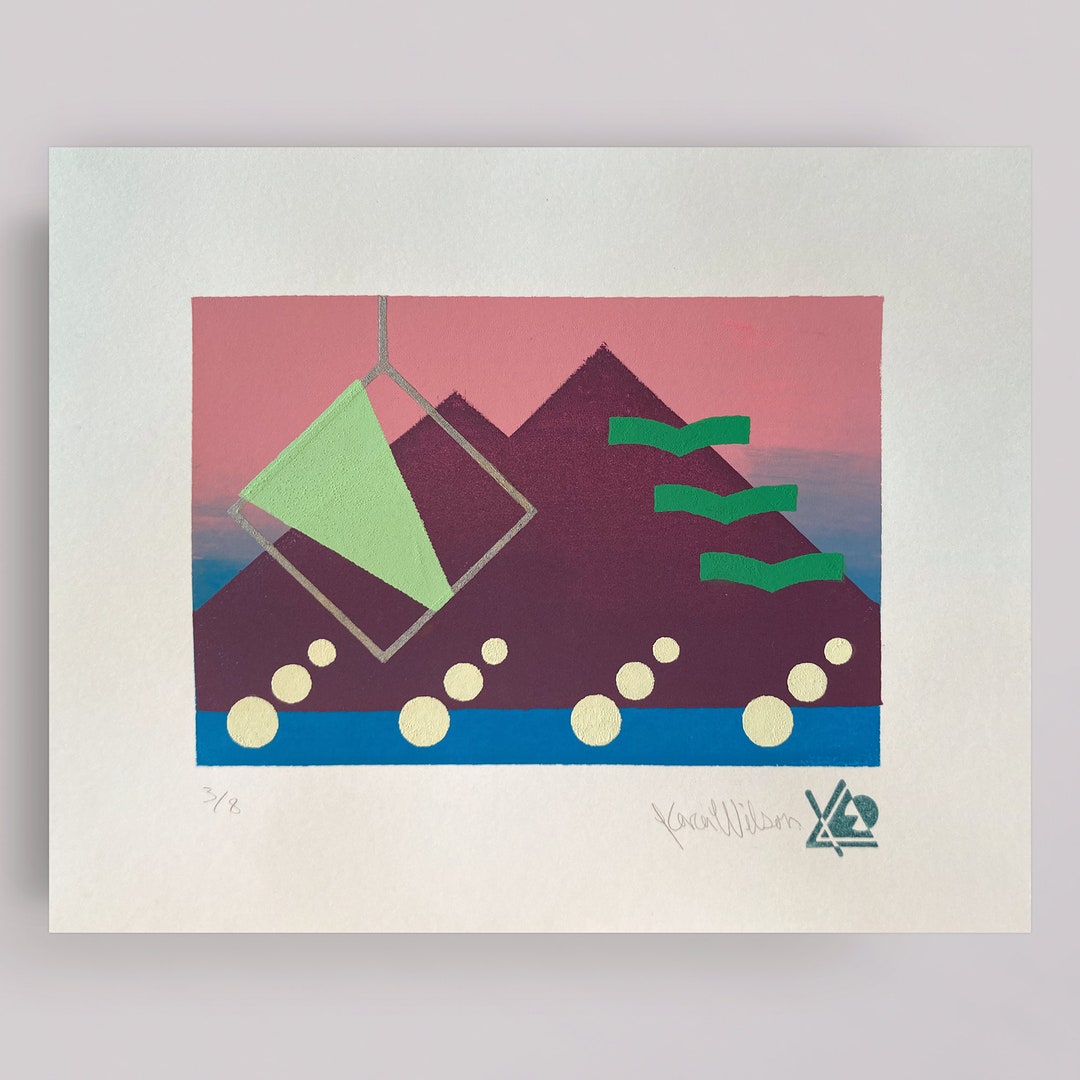 Kara Wilson, Artwork, Original Screenprint, "tevis" 7x5 In. - Etsy