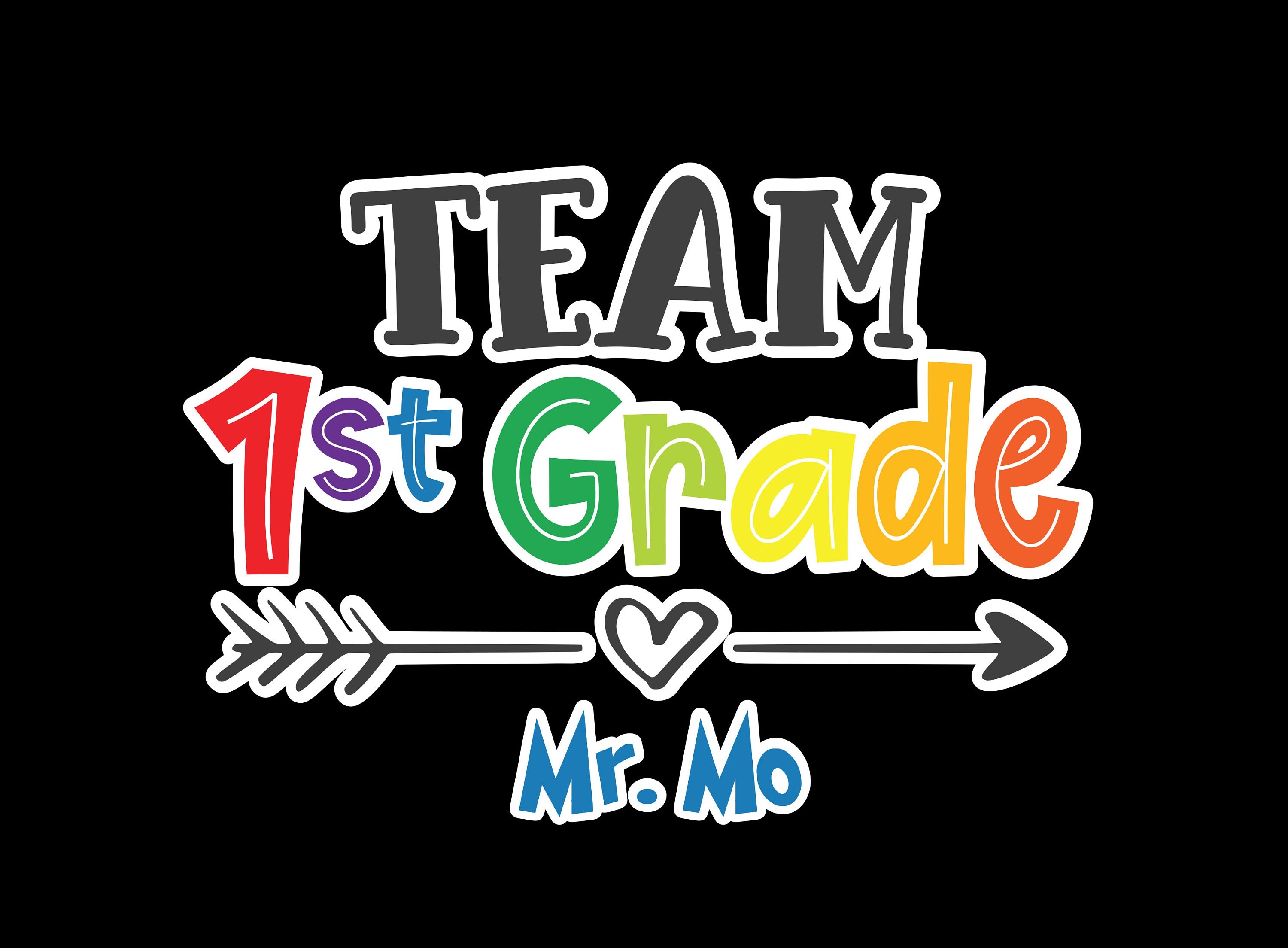 Team 1st Grade SVG, DXF, Jpg, PDF, First Grade Teacher Shirt, Teacher ...