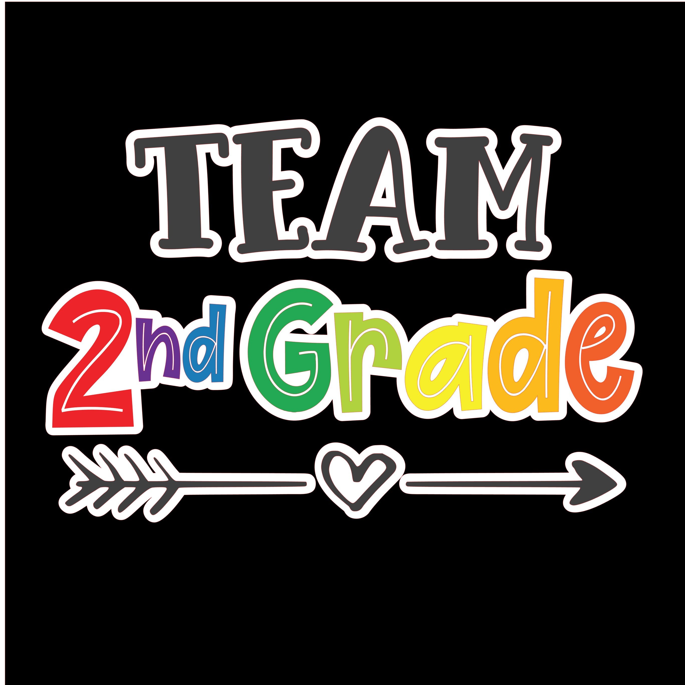 Team 2nd Grade Digital Download 2nd Grade Shirt Second Grade - Etsy