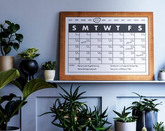 Reusable Printable Calendar Fill in Monthly Planner - Etsy