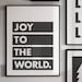 Joy to the World Printable Wall Art, Christmas Print, Typography Poster ...
