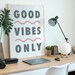 Good Vibes Only Printable Wall Art Kids Room Decor Colorful | Etsy