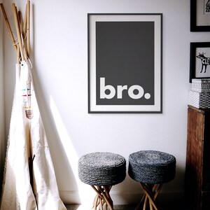 Bro. Mailed Poster Print, Boys Bedroom Decor, Nursery Art, Little ...