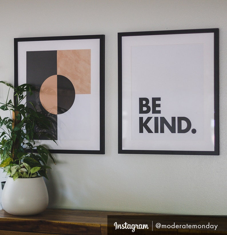 Be Kind Printable Wall Art Kids Nursery Decor Positive | Etsy