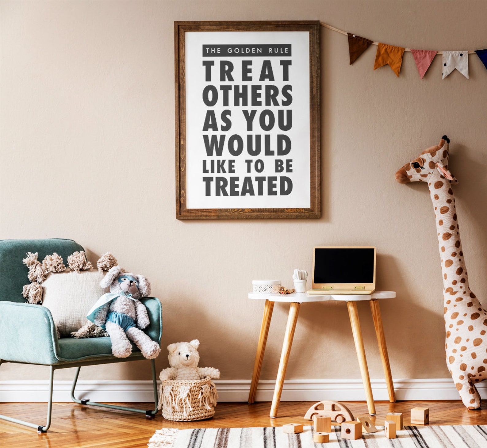 The Golden Rule Printable Wall Art Sign Matthew 7:12 | Etsy