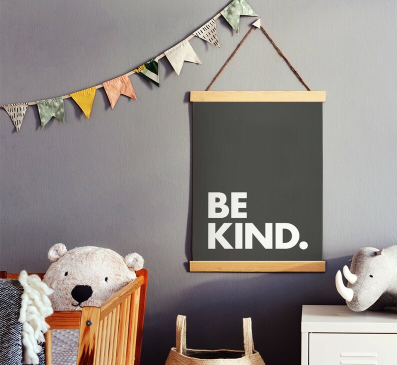 Be Kind Printable Wall Art Classroom Poster Scandinavian - Etsy