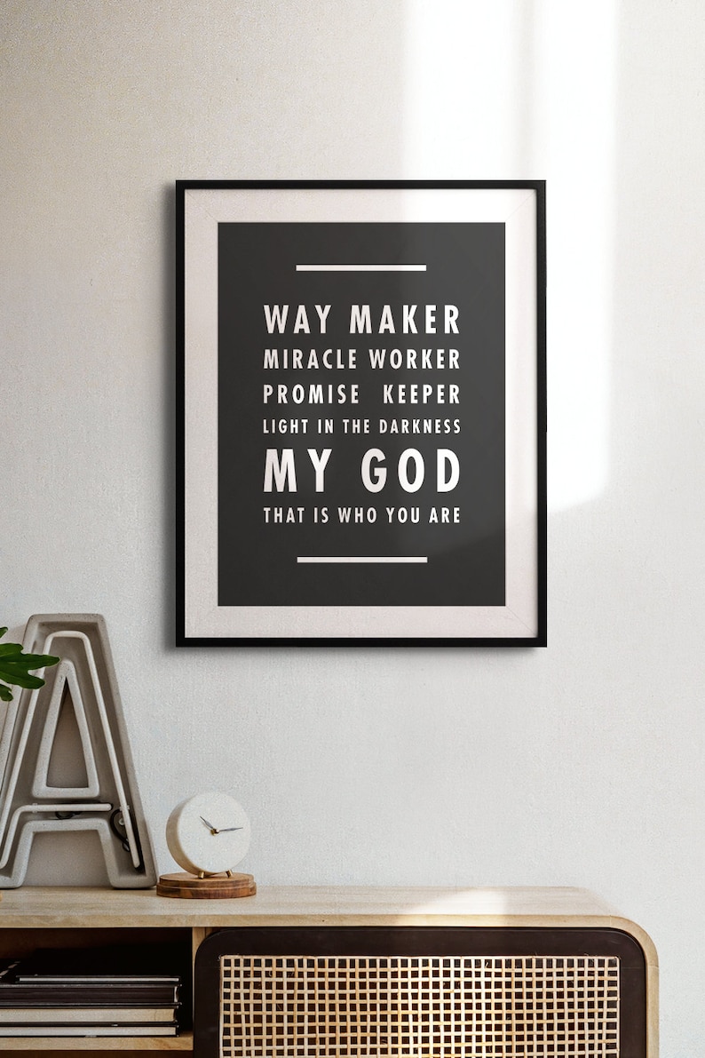 Way Maker Song Lyrics Printable Wall Art Sinach Lyrics | Etsy