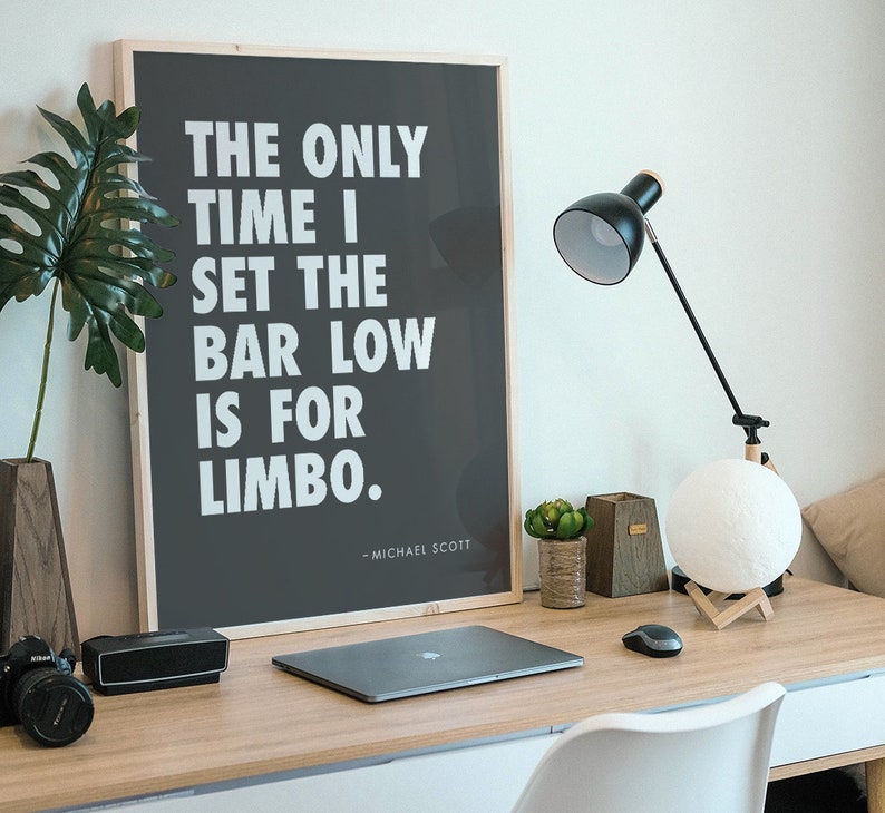 Michael Scott Office Quote DIY Printable Wall Art, the Only Time I Set ...