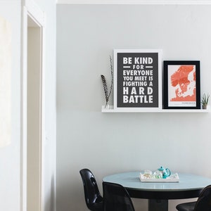 Plato Quote Printable Wall Art, Be Kind for Everyone is Fighting a Hard ...