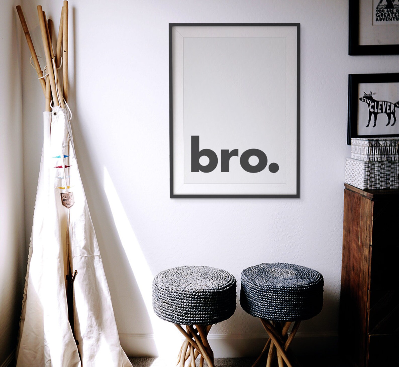 Bro. Mailed Poster Print, Boys Bedroom Decor, Nursery Art, Little ...
