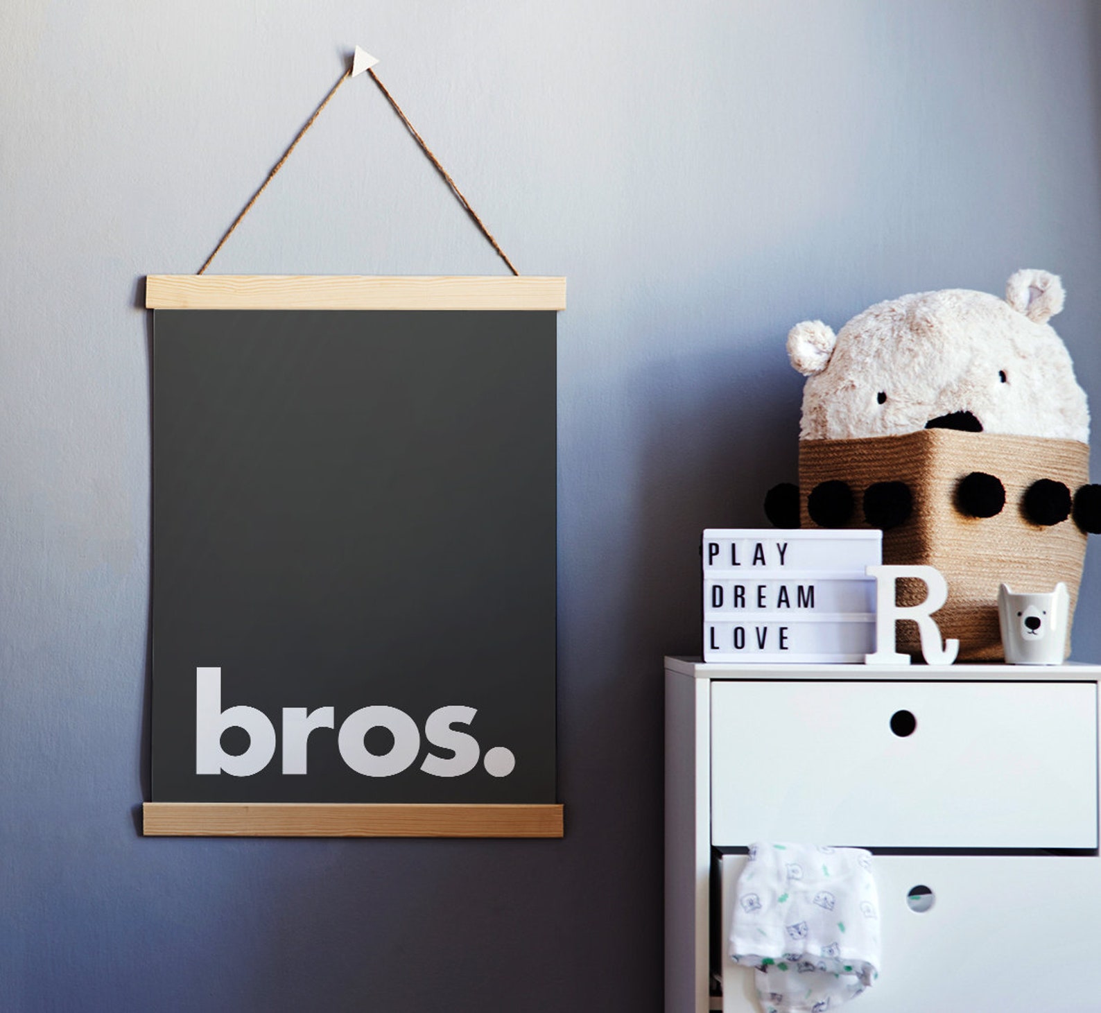 Bros. Printable Wall Art Minimalistic Typography Poster - Etsy