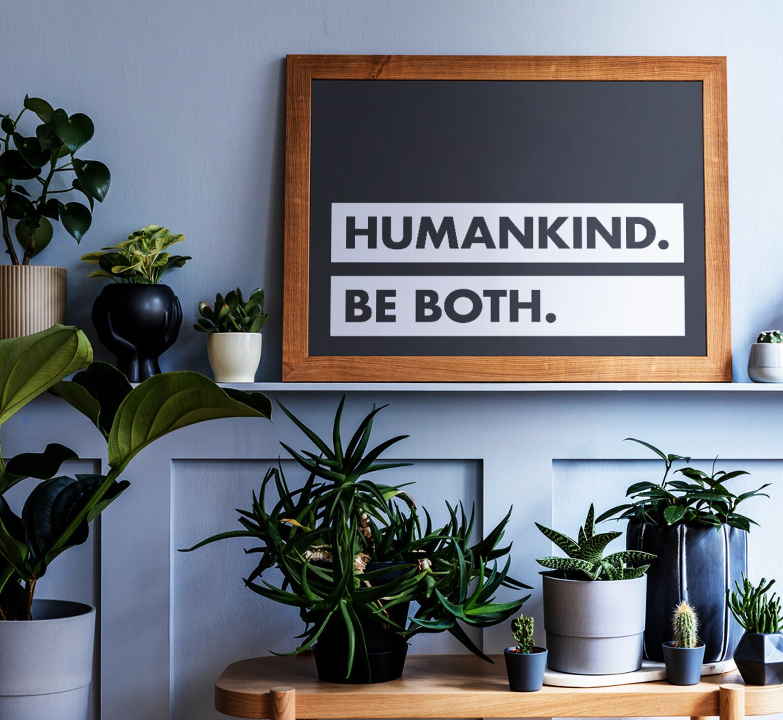 Humankind - Be Both Printable Wall Art, Kids Nursery Decor, Positive ...