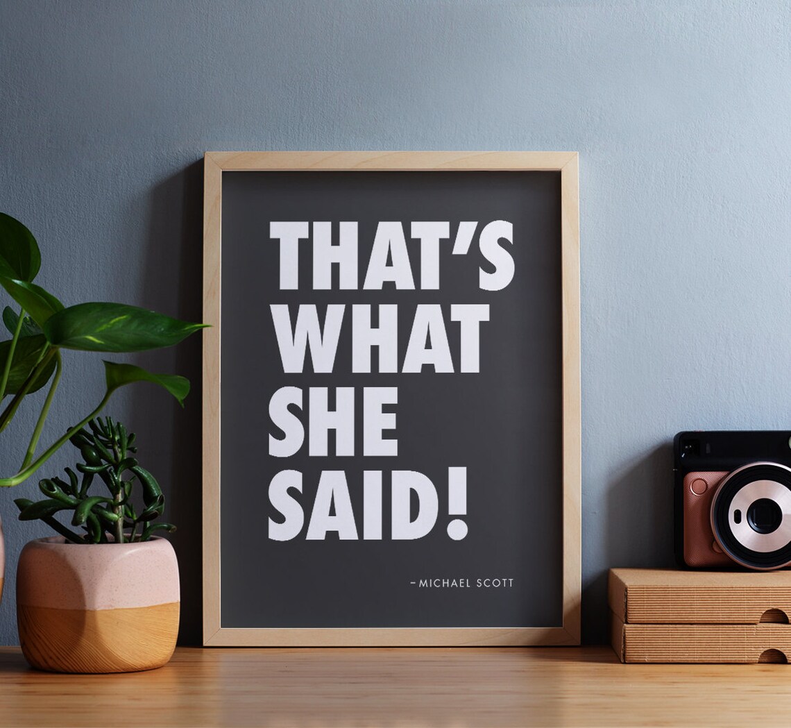 Michael Scott Office Quote Printable Wall Art That's What - Etsy