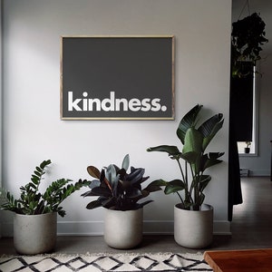 Kindness Printable Wall Art, Kids Nursery Art, Positive Quote, Modern ...