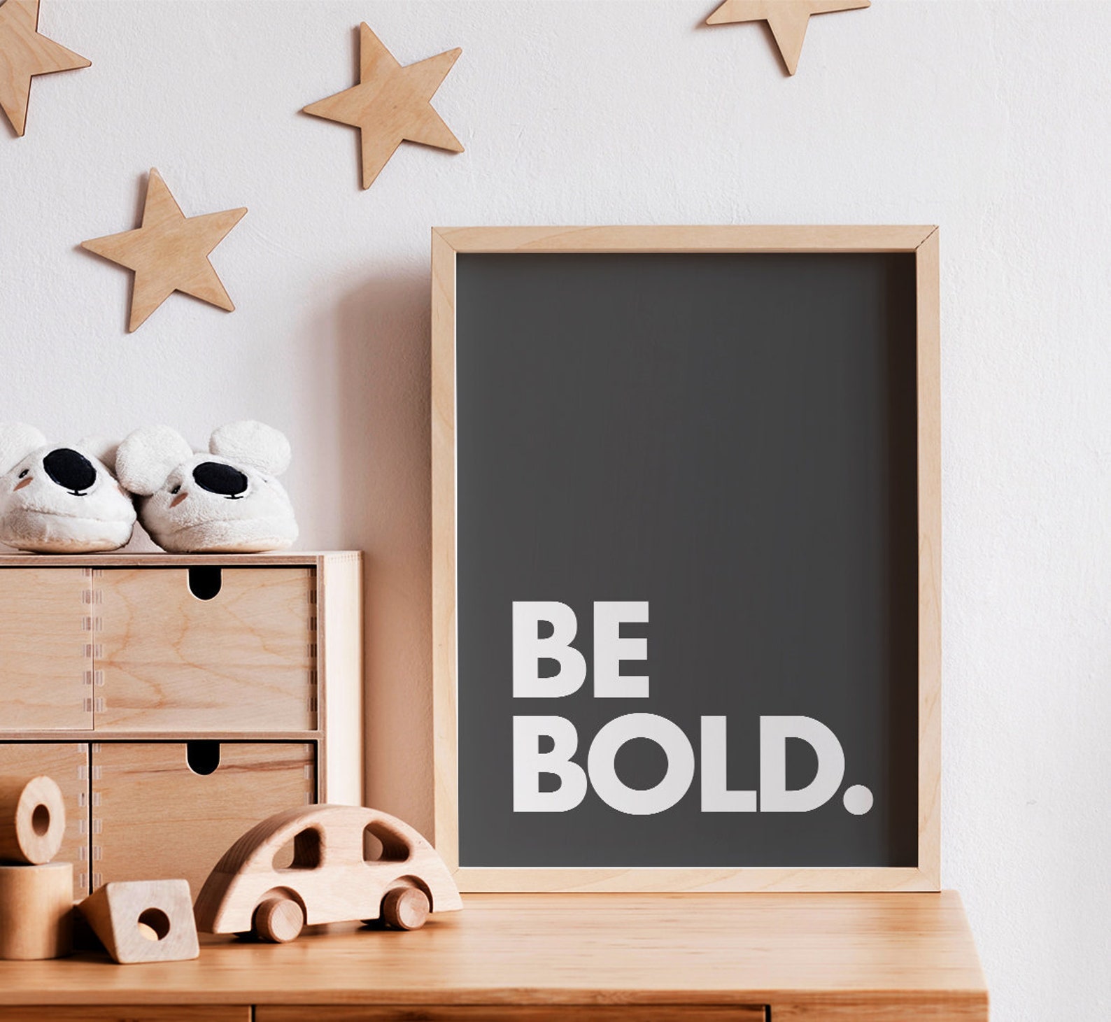 Be Bold Printable Wall Art, Kids Nursery Decor, Positive Quote ...