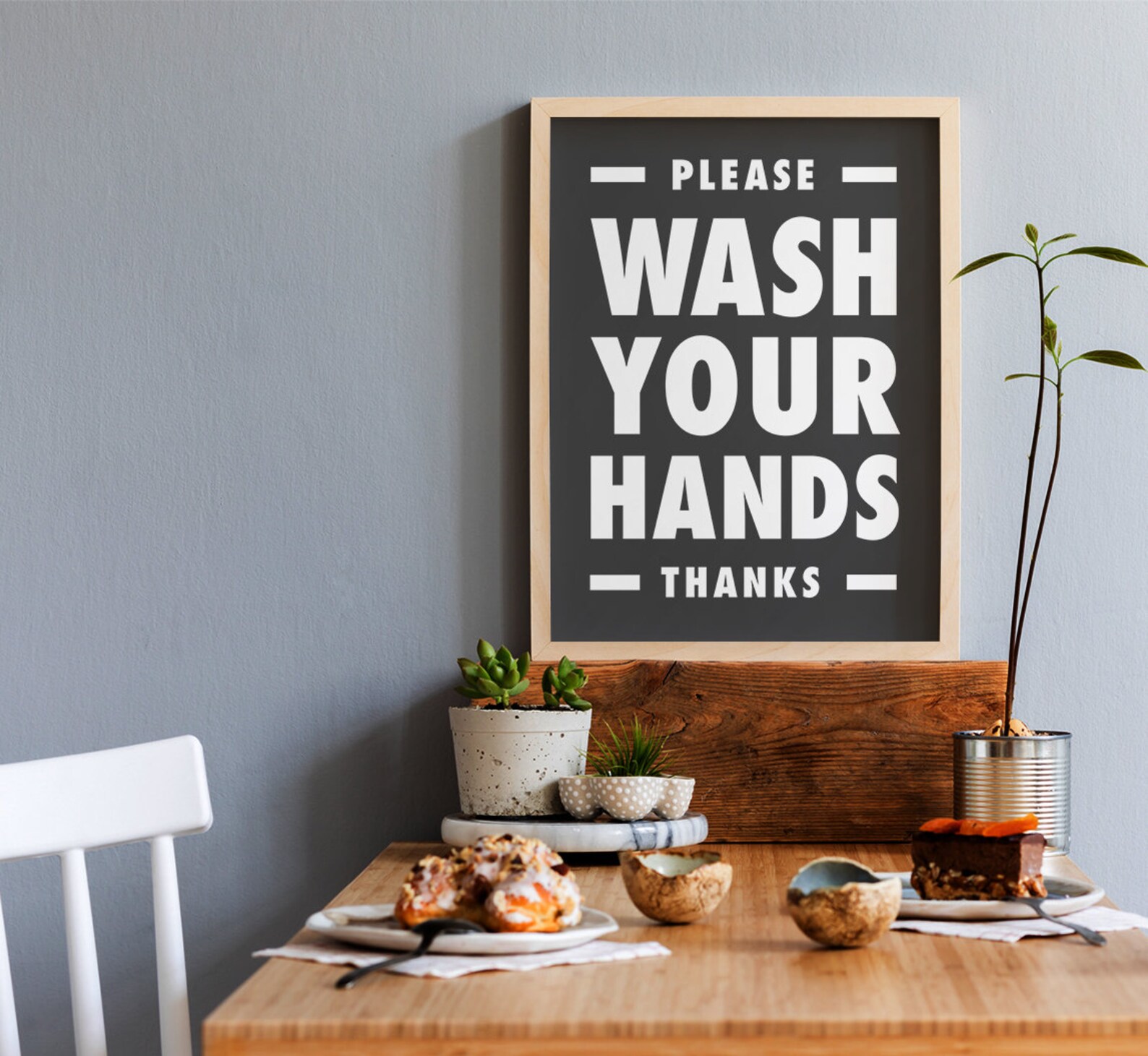 Please Wash Your Hands Printable Wall Art Bathroom Sign - Etsy