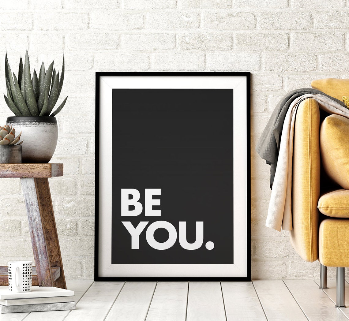 Be You Printable Wall Art Classroom Poster Scandinavian - Etsy