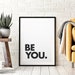 Be You Diy Printable Wall Art Classroom Poster Scandinavian | Etsy