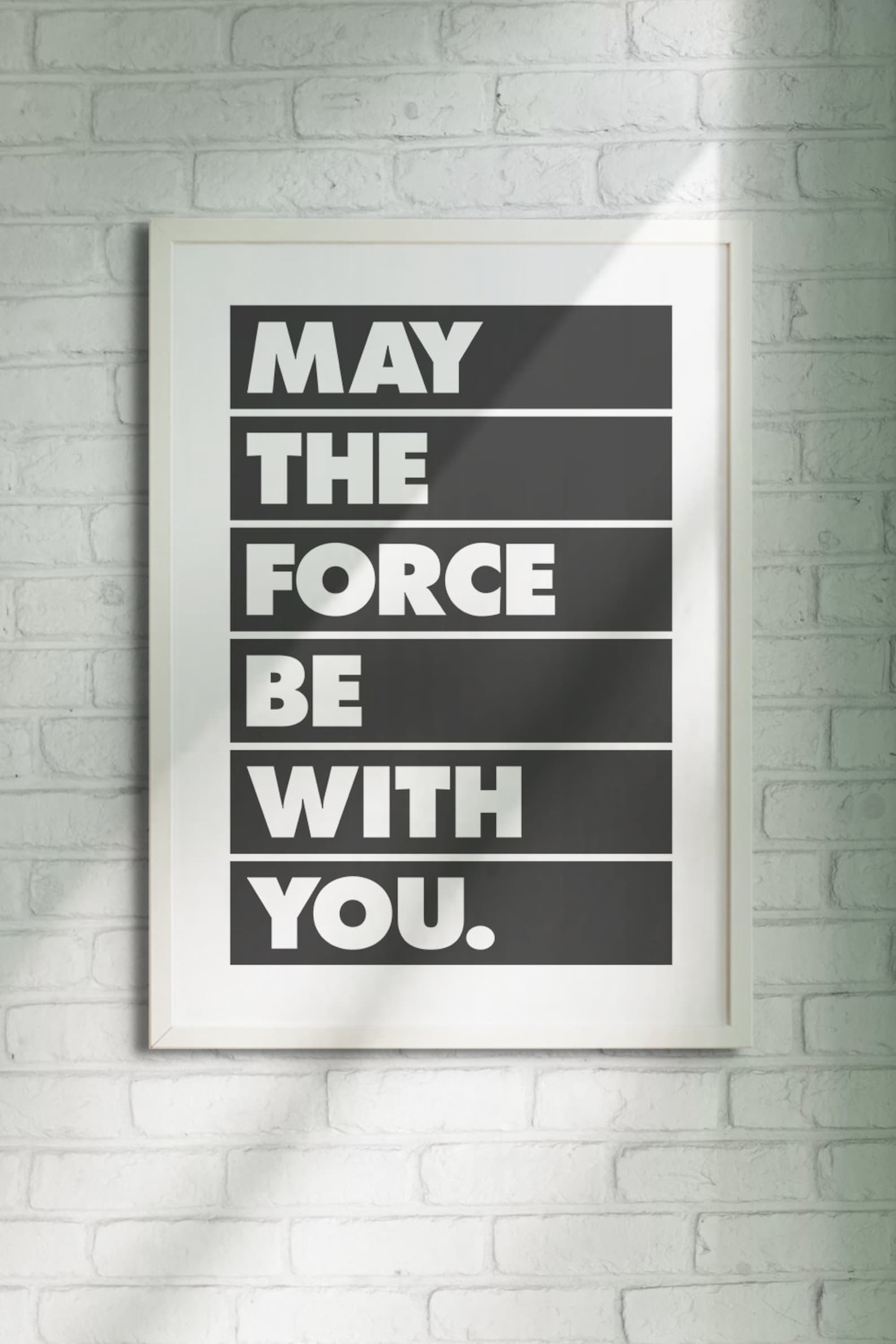 May the Force Will Be With You Printable Wall Art, Star Wars Obi-wan ...