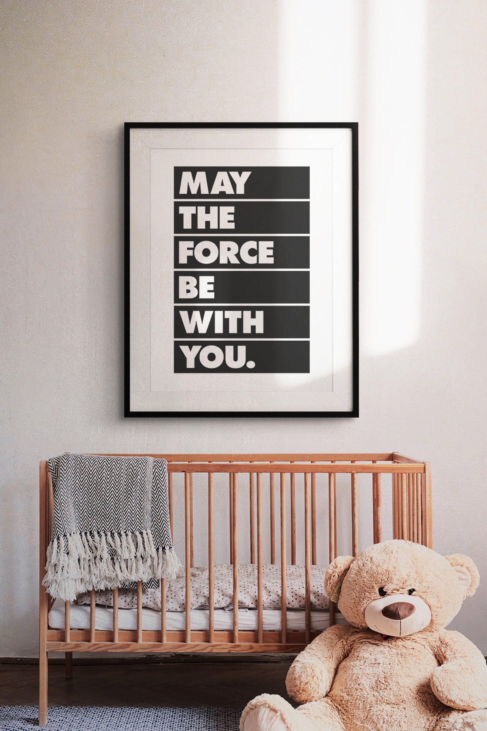 May the Force Will Be With You Printable Wall Art, Star Wars Obi-wan ...