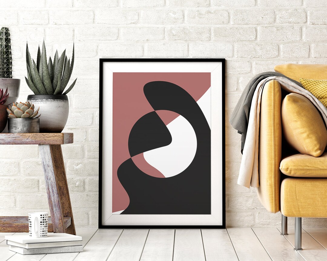 Mid Century Modern Printable Wall Art, Abstract Wall Art, Retro Art ...