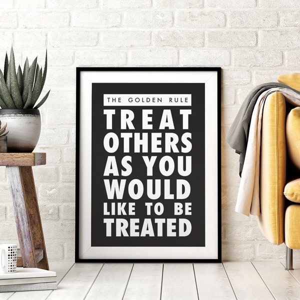 Golden Rule Sign - Etsy