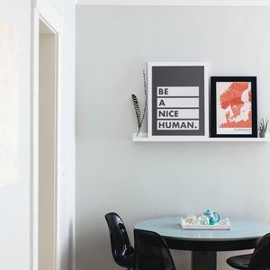 Be A Nice Human Mailed Poster Print, Printed Art, Print and Mail ...