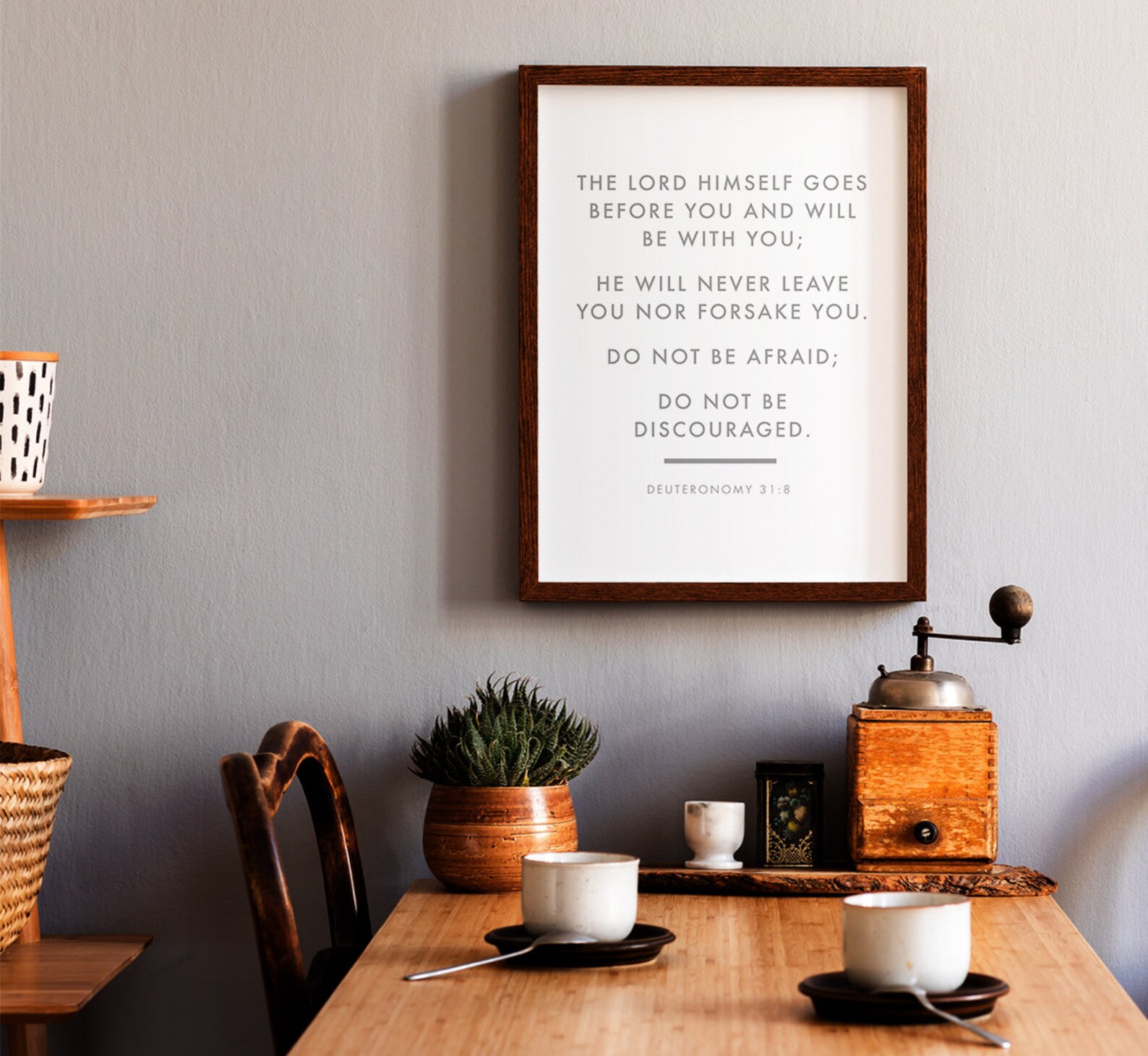 The Lord Himself Goes Before You Bible Verse Printable Wall Art ...