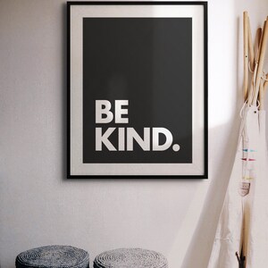 Be Kind Printable Wall Art, Classroom Poster, Scandinavian Nursery ...