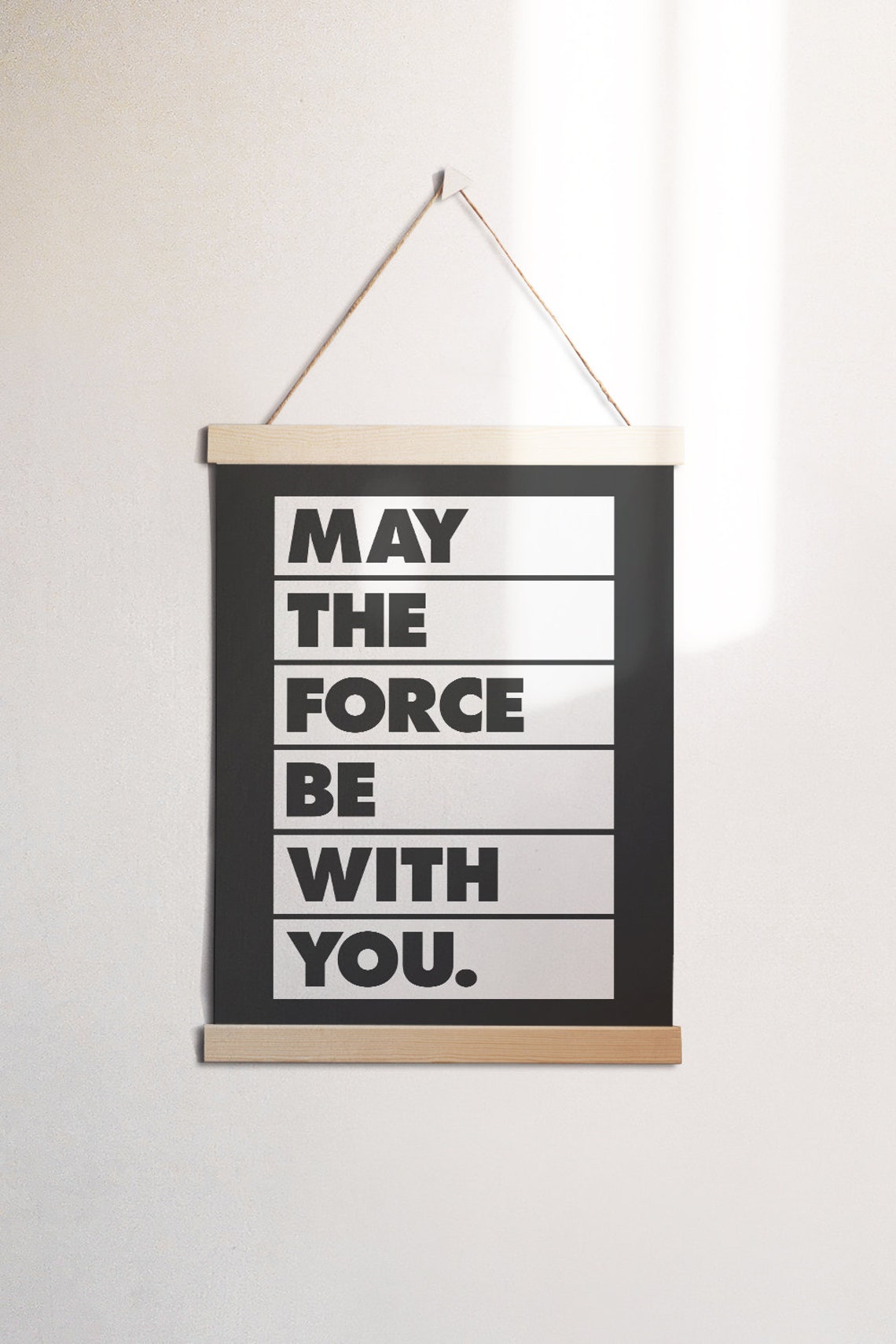 May The Force Will Be With You Printable Wall Art Star Wars | Etsy
