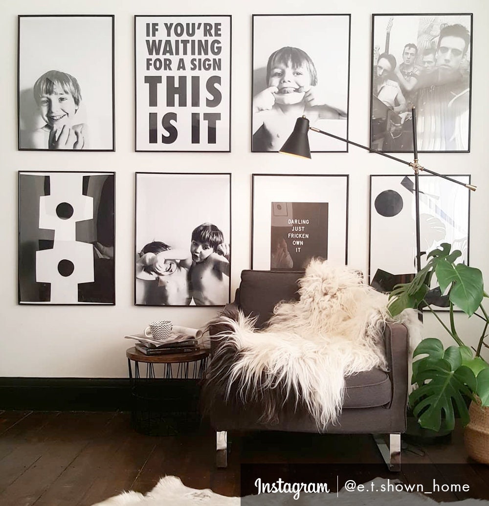 If You're Waiting for A Sign This is It Poster Print, Black and White ...