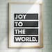 Joy to the World Printable Wall Art Christmas Print - Etsy
