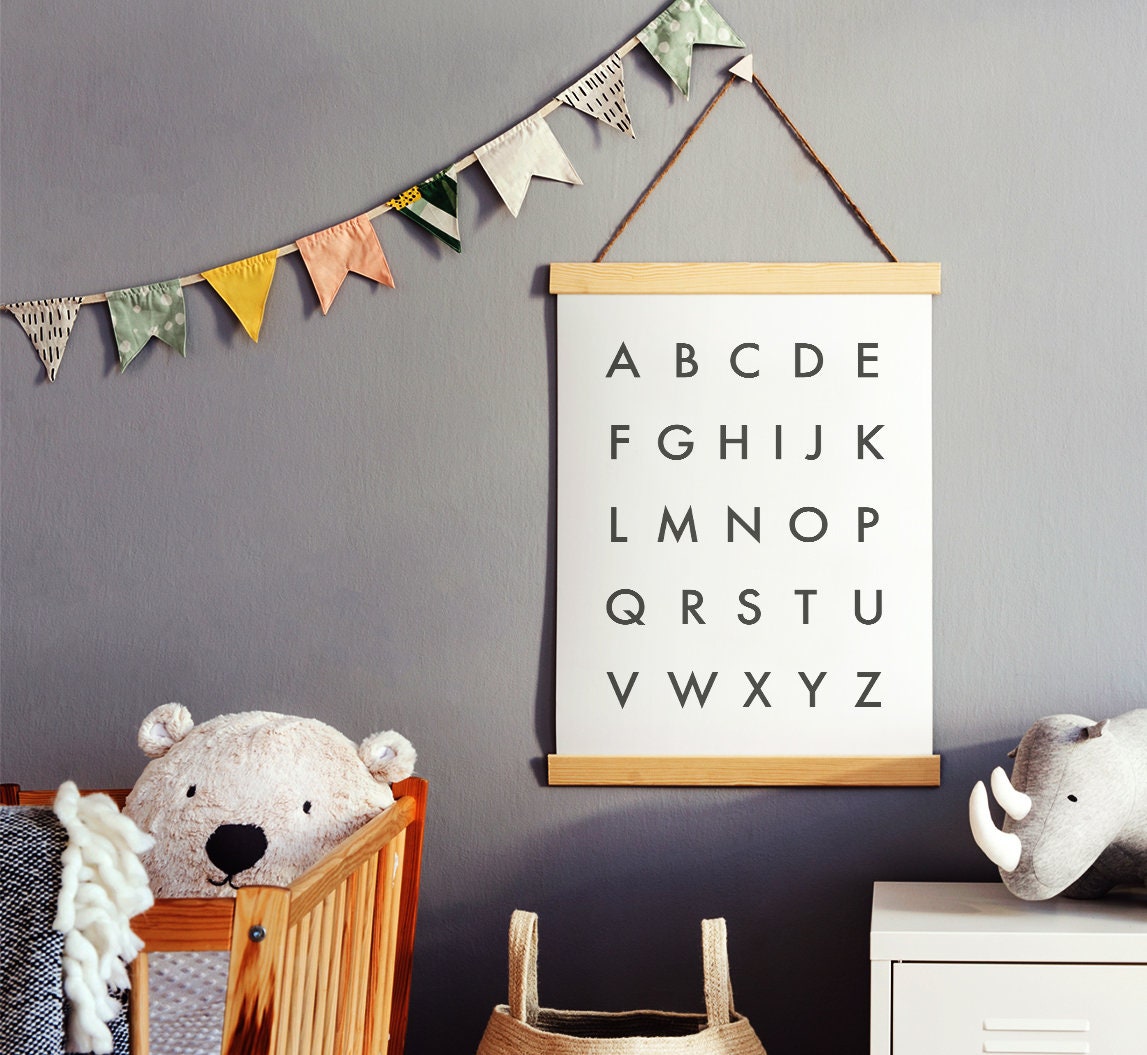 Alphabet Printable Wall Art, ABC Poster, Kids Room, Nursery ...