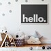 Hello Printable Wall Art Minimalistic Typography Poster - Etsy