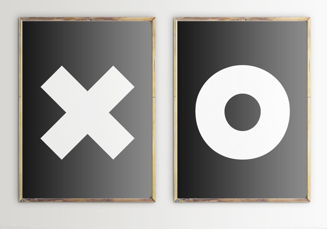 XO Printable Wall Art Typography Poster Printable Wall Art | Etsy