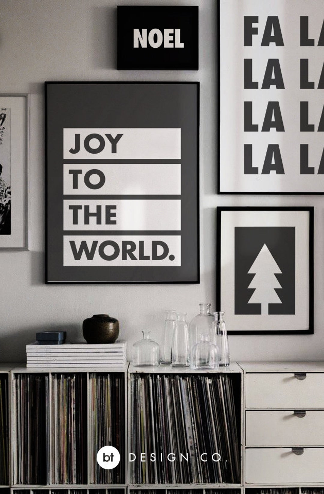 Joy to the World Printable Wall Art, Christmas Print, Typography Poster ...