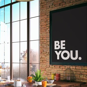Be You Printable Wall Art, Classroom Poster, Scandinavian Nursery Decor ...