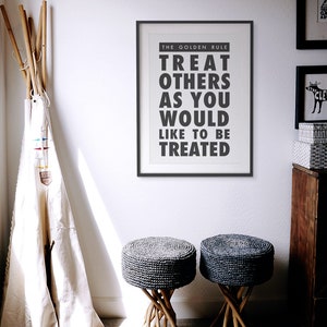 The Golden Rule Printable Wall Art, Sign, Matthew 7:12, Christian Art ...