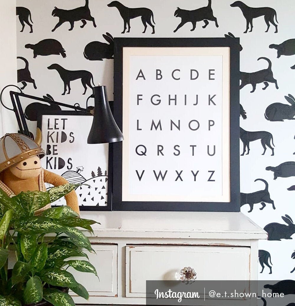Alphabet Printable Wall Art, ABC Poster, Kids Room, Nursery ...