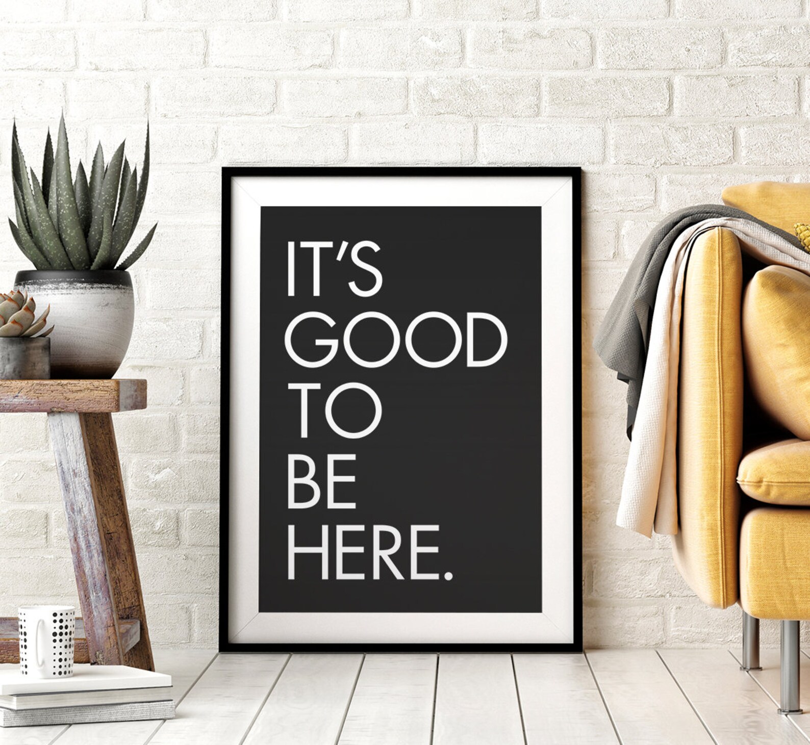 It's Good to Be Here DIY Printable Wall Art, Modern Home Decor ...