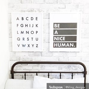 Alphabet Printable Wall Art, ABC Poster, Kids Room, Nursery ...
