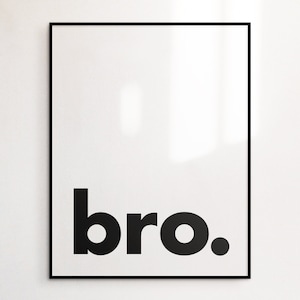 Bro. Mailed Poster Print, Boys Bedroom Decor, Nursery Art, Little ...
